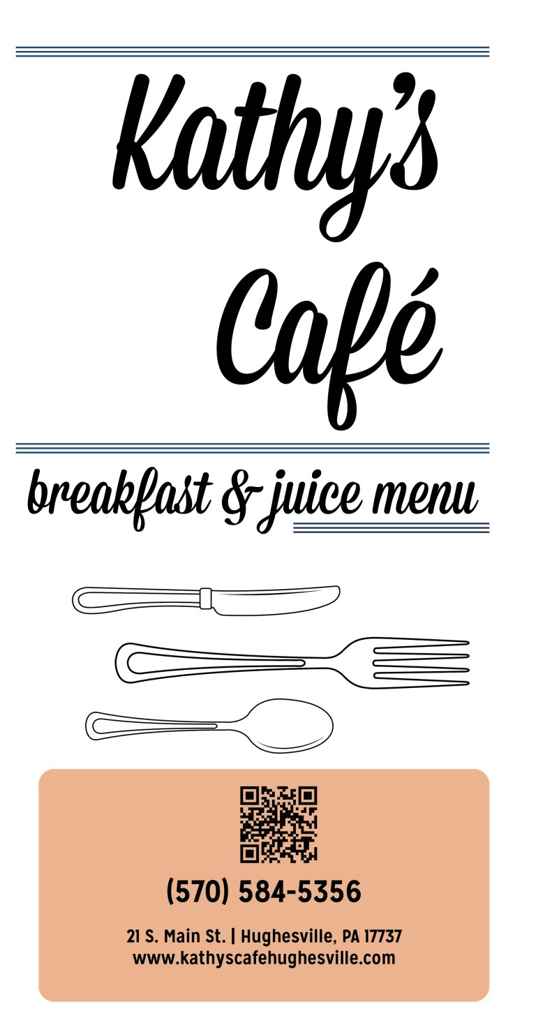 Breakfast Menu – Kathy's Café